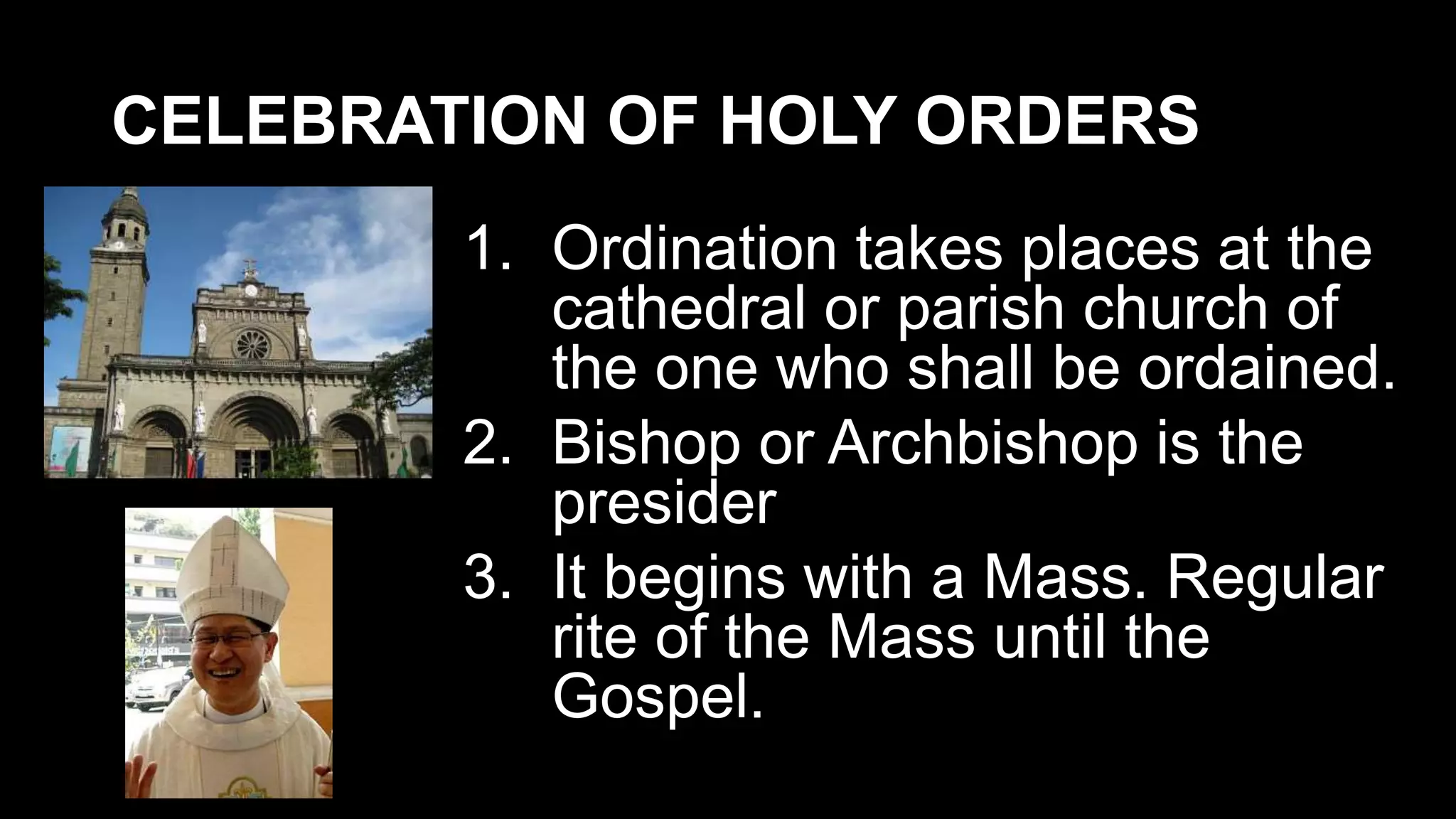 The sacrament of holy orders | PPTX