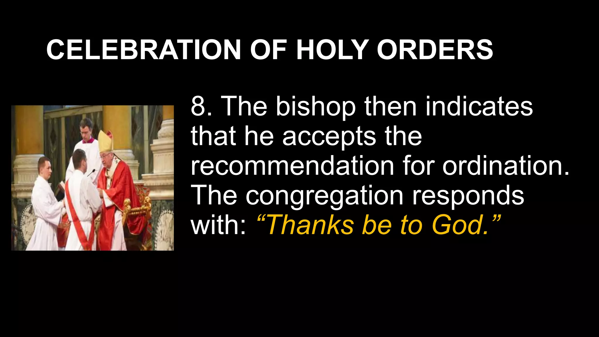 The sacrament of holy orders | PPTX