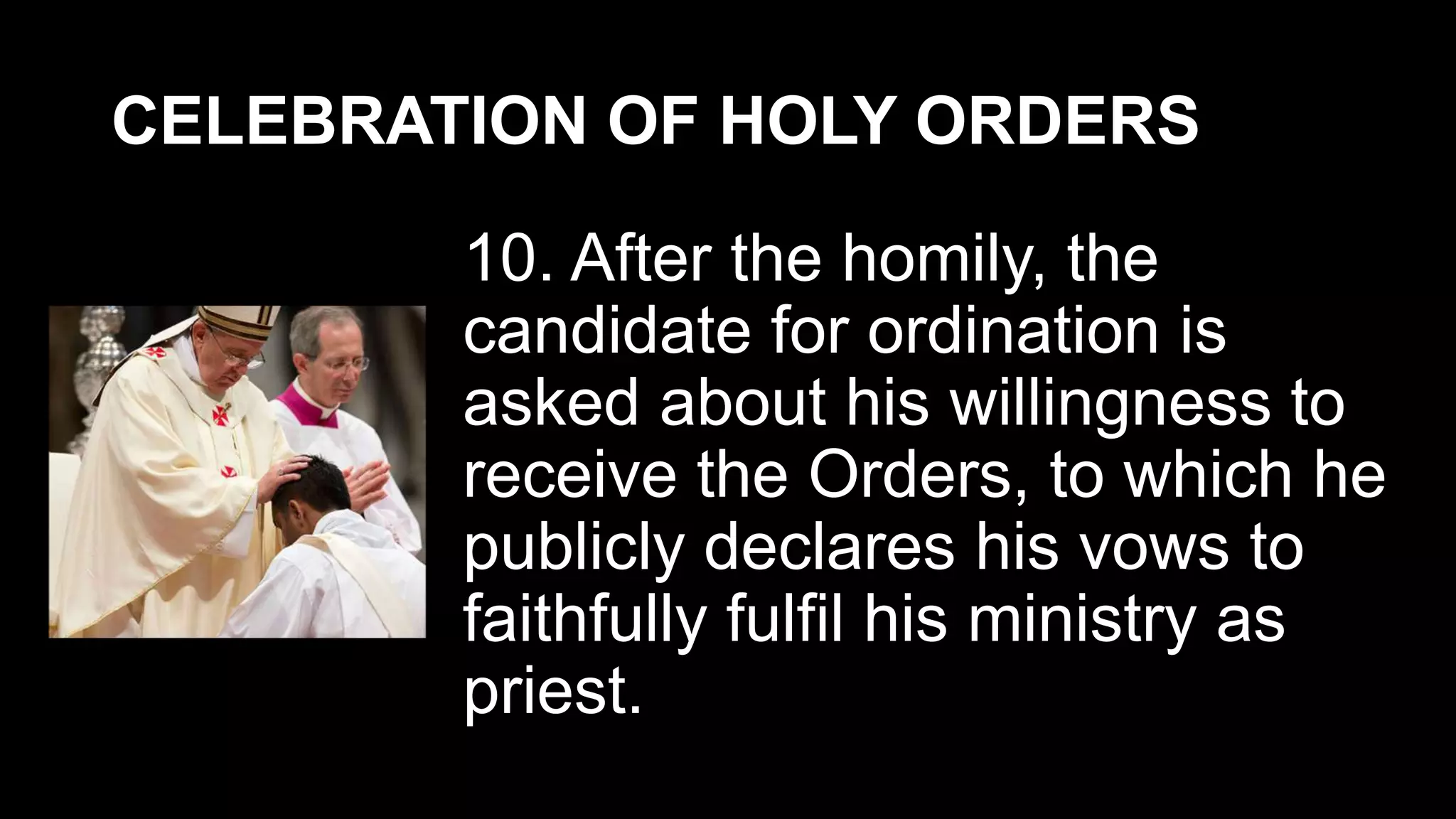 The sacrament of holy orders | PPTX