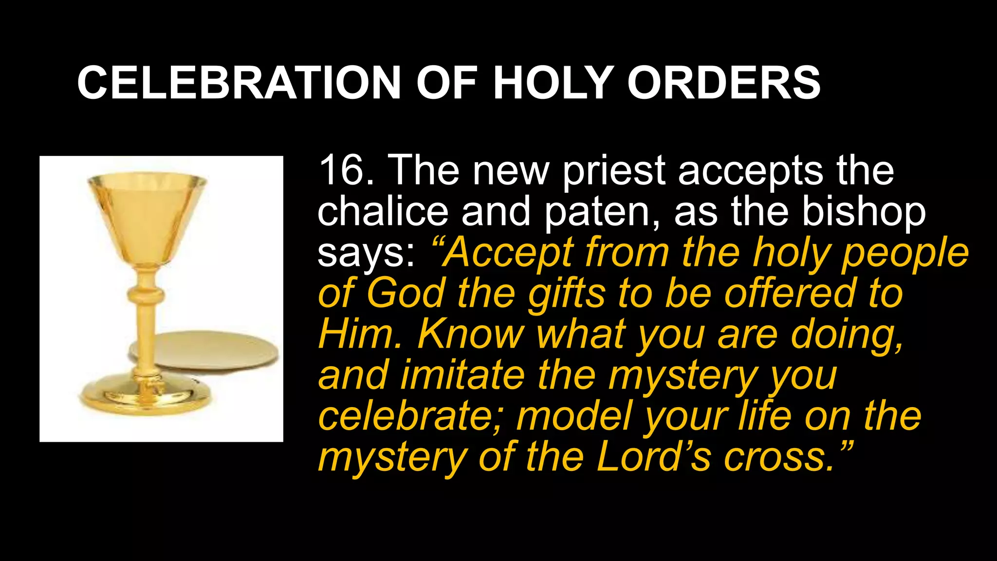 The sacrament of holy orders | PPTX