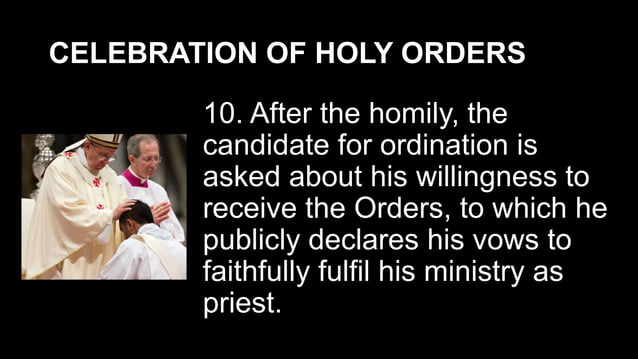 The sacrament of holy orders | PPTX