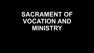 The sacrament of holy orders | PPTX