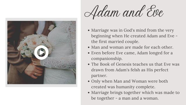 The Sacrament of Marriage Presentation 1 | PDF