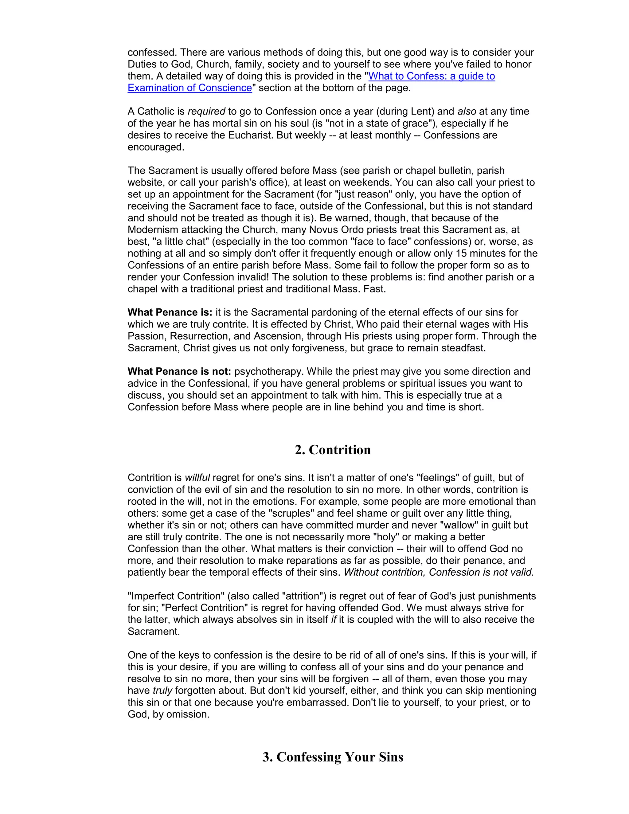 The sacrament of penance | PDF