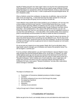 The sacrament of penance | PDF