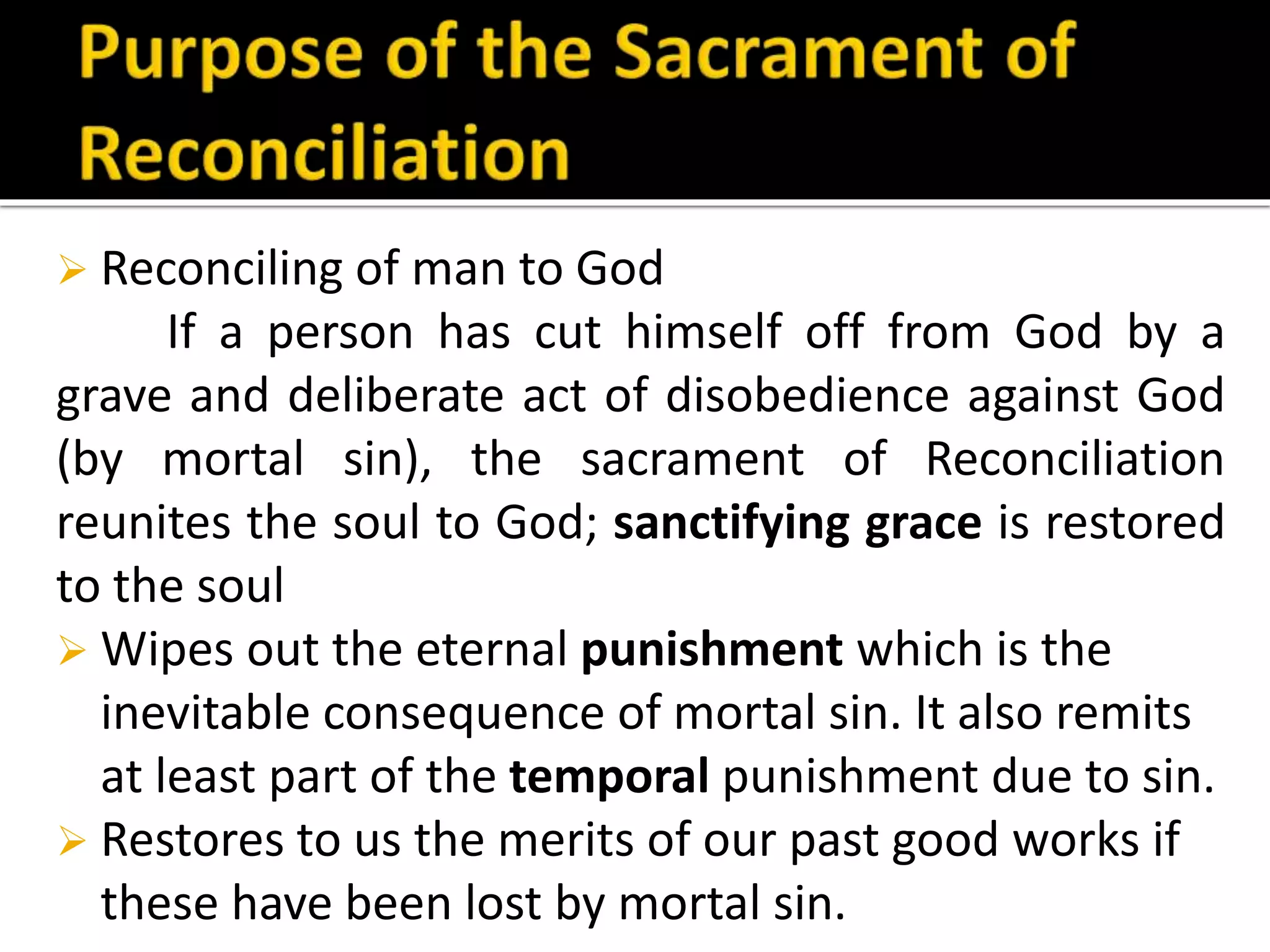 The Sacrament of Reconciliation | PPTX