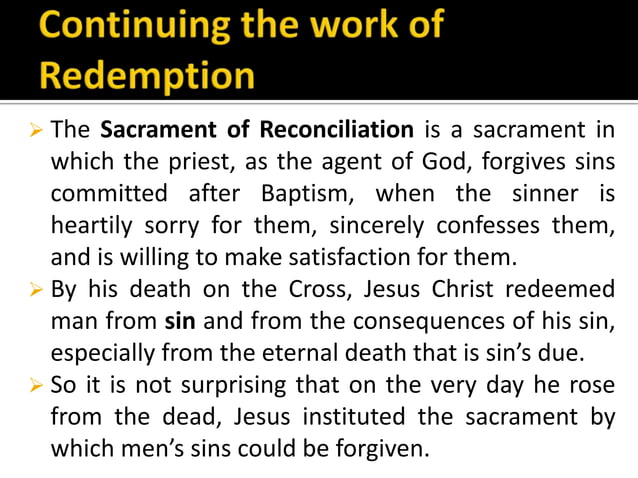The Sacrament of Reconciliation | PPTX