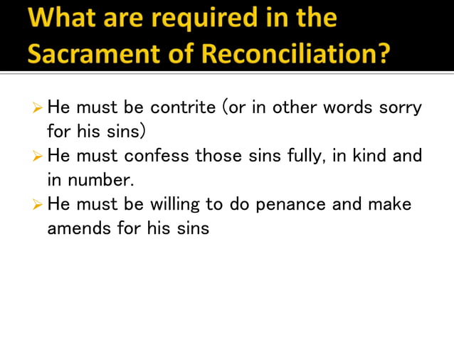 The Sacrament of Reconciliation | PPTX