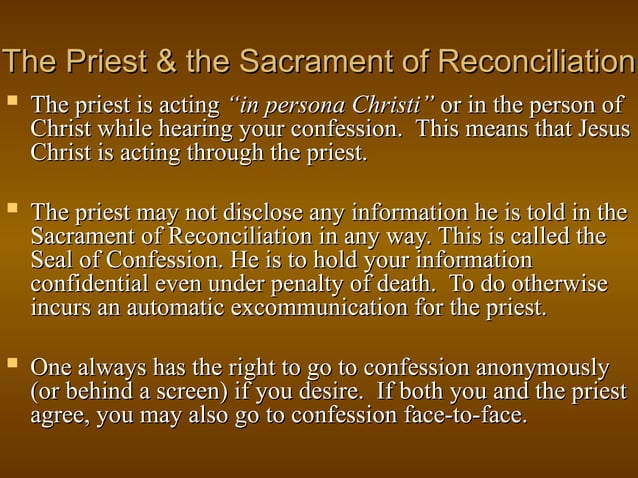 The Sacrament of Reconciliation (Confession).ppt