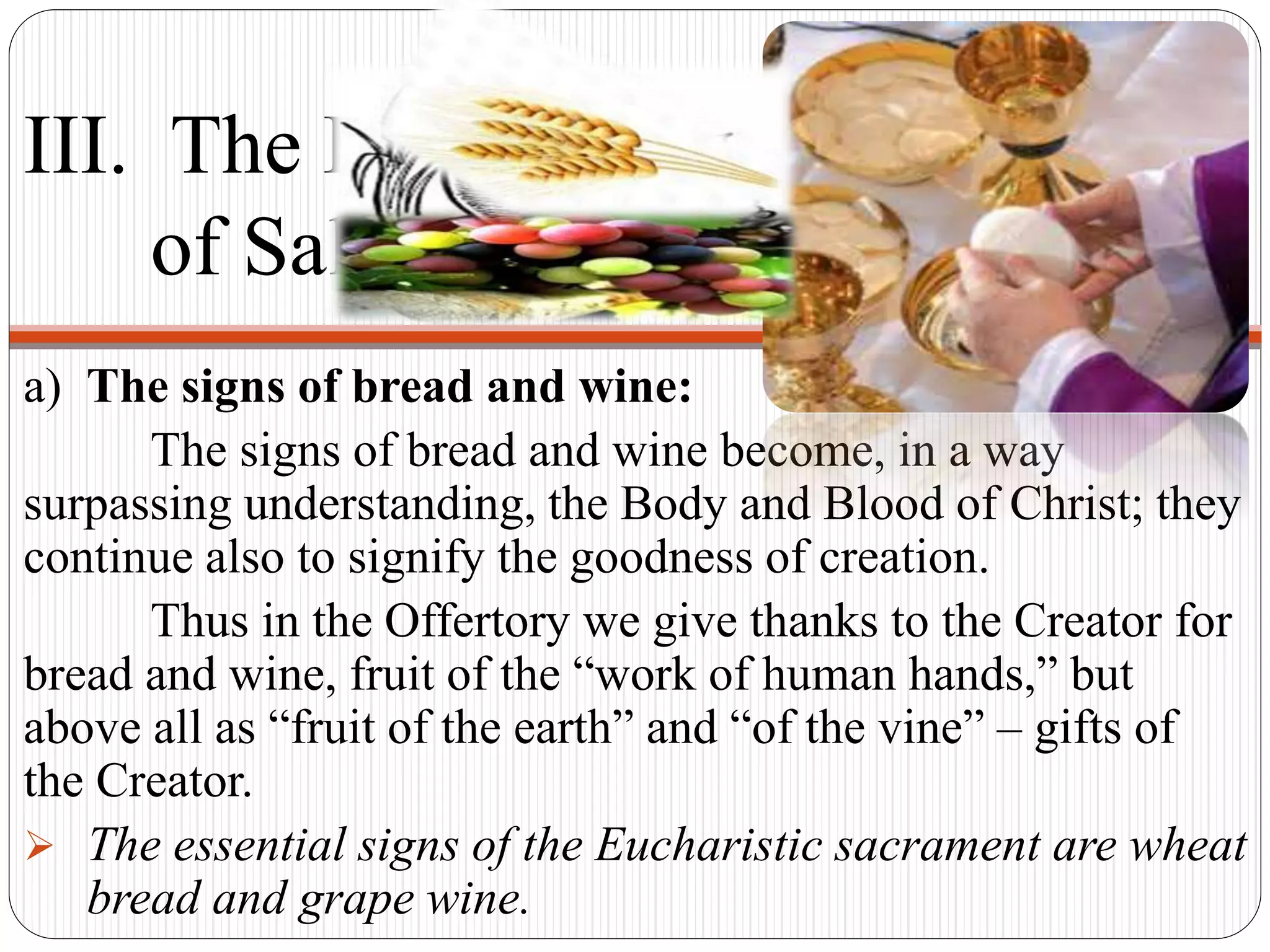 The Sacrament of the Holy Eucharist | PPTX