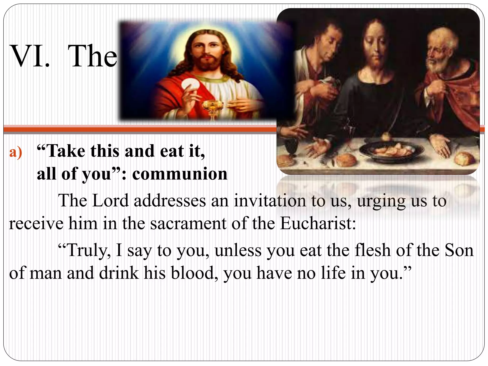 The Sacrament of the Holy Eucharist | PPTX
