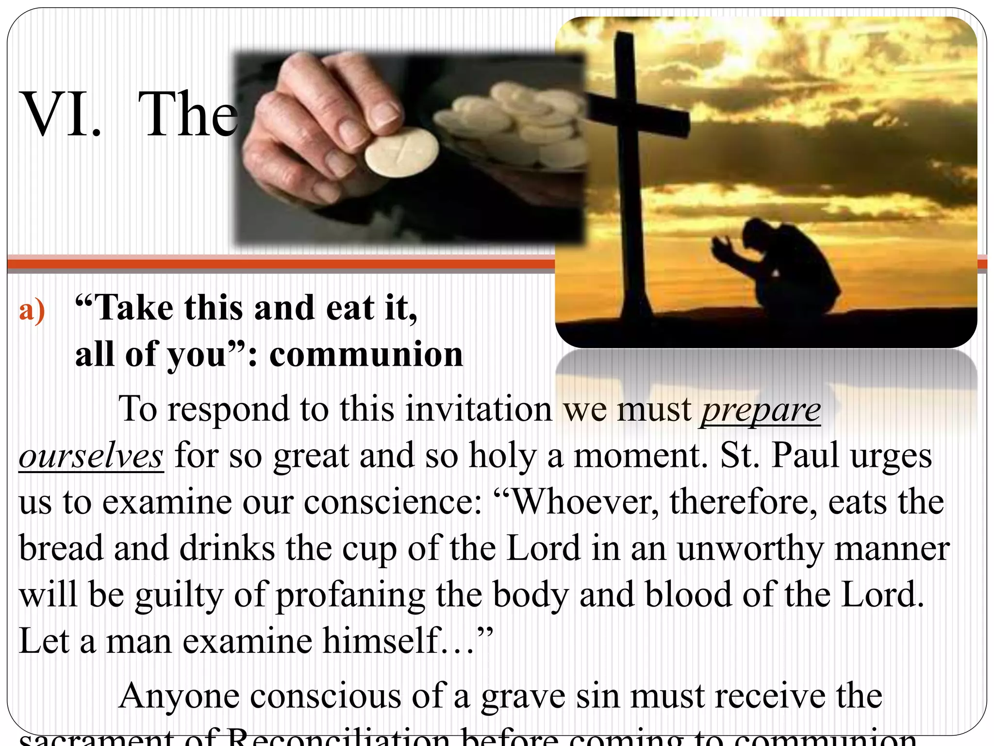 The Sacrament of the Holy Eucharist | PPTX