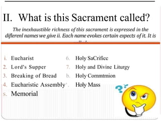 The Sacrament of the Holy Eucharist.pptx