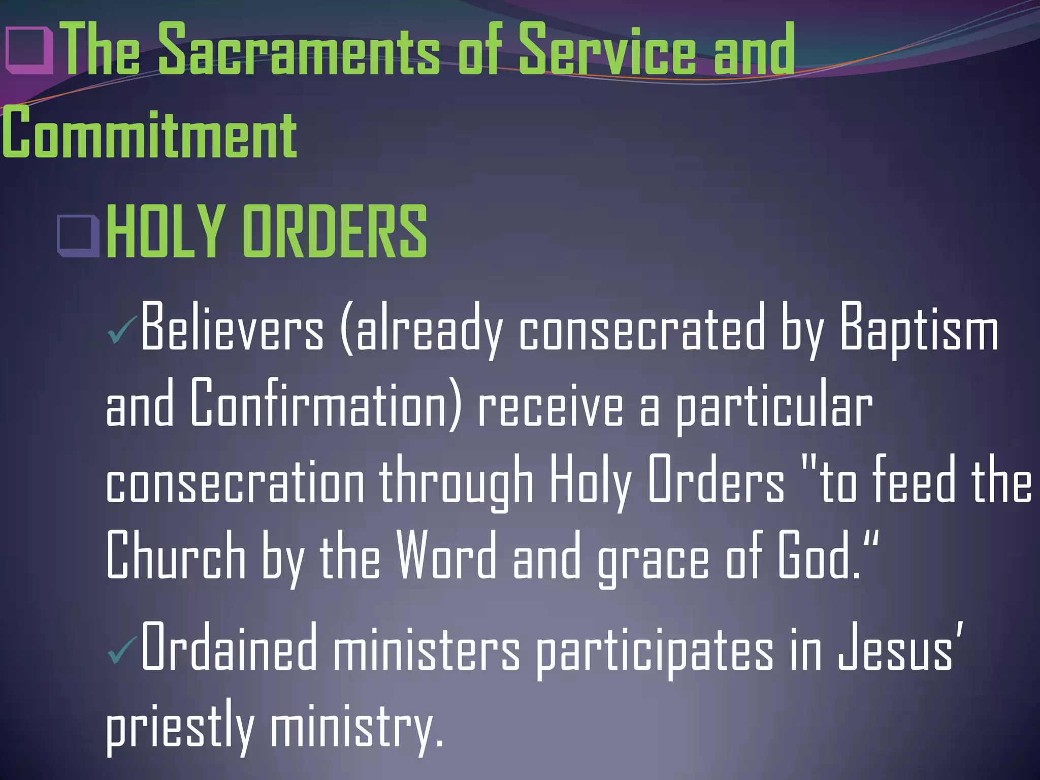 The sacraments | PPTX