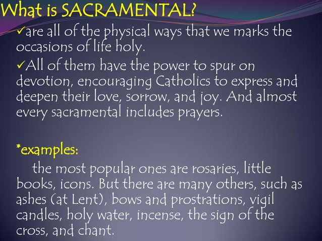 The sacraments | PPTX