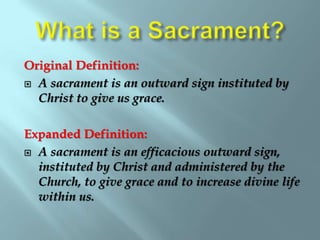 The Sacraments of the Church.pptx | Christianity | Religion & Spirituality
