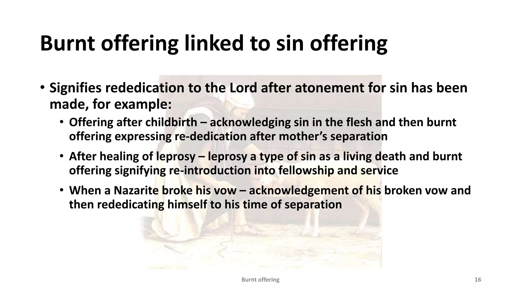 The sacrifices burnt offering | PPTX