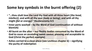 The sacrifices burnt offering | PPTX