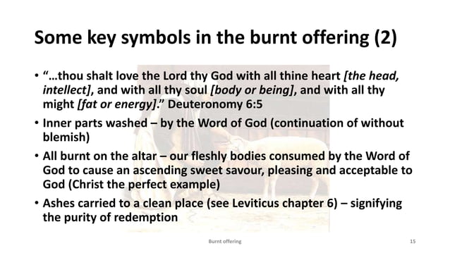 The sacrifices burnt offering | PPTX