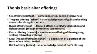 The sacrifices burnt offering | PPTX