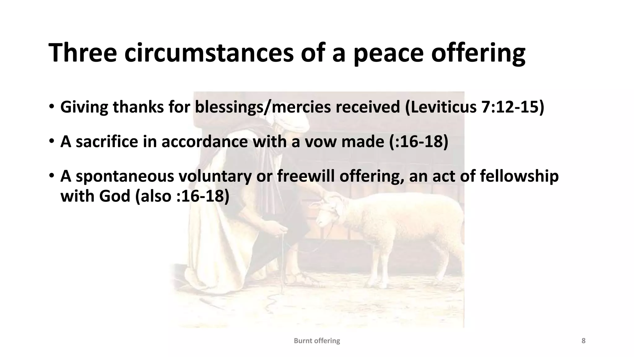 The sacrifices peace offering | PPT
