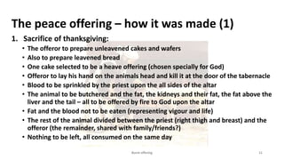 The sacrifices peace offering | PPT