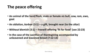 The sacrifices peace offering | PPT