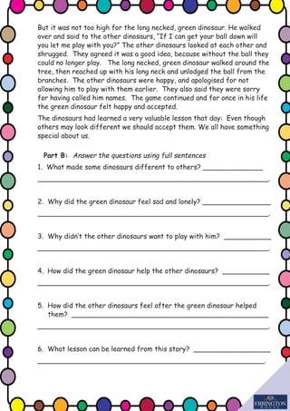 The Sad Dinosaur | PDF