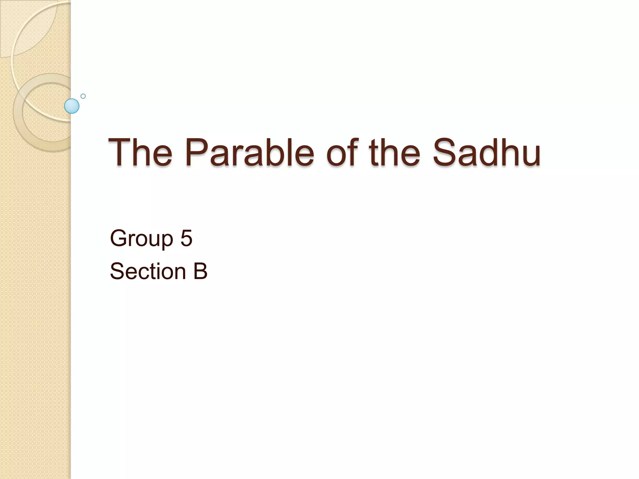 The sadhu | PPTX