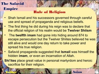 The safavid empire | PPT