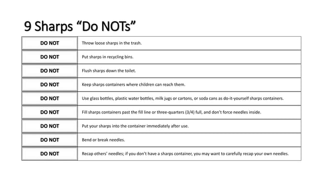 The Safe Handling and Disposal of Sharps.pptx