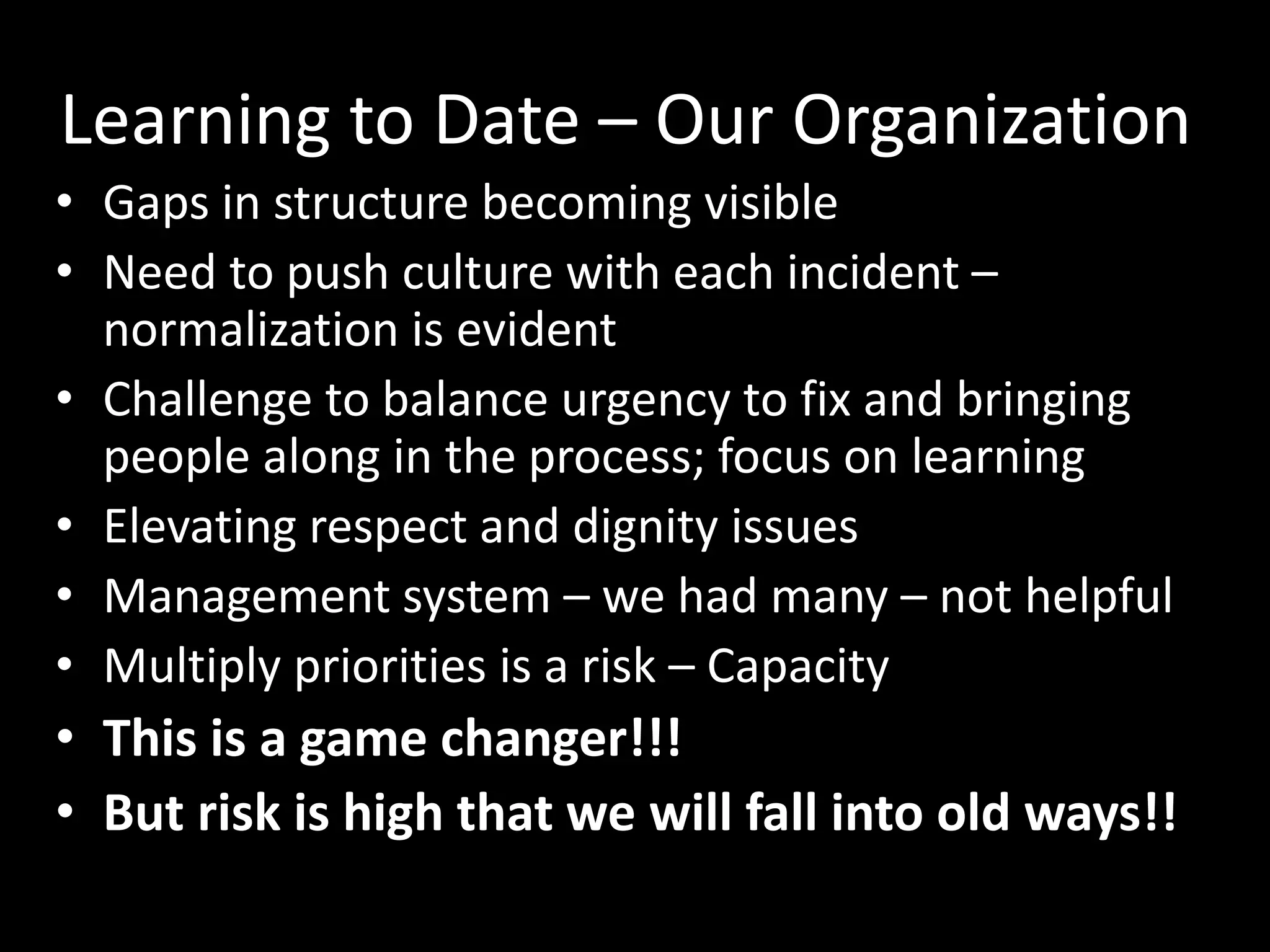 The safety alert system a catalyst for change | PPT
