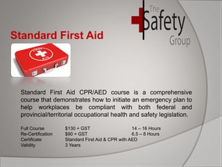 The safety group standard first aid | PDF