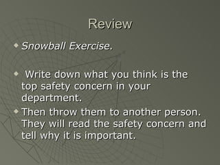 The Safety Smart Game | PPT | Death, Injury, or Military Conflict ...