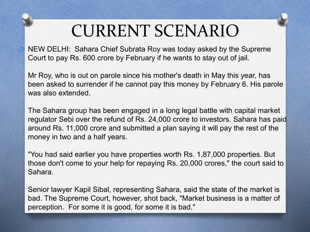 The sahara scam | PPTX