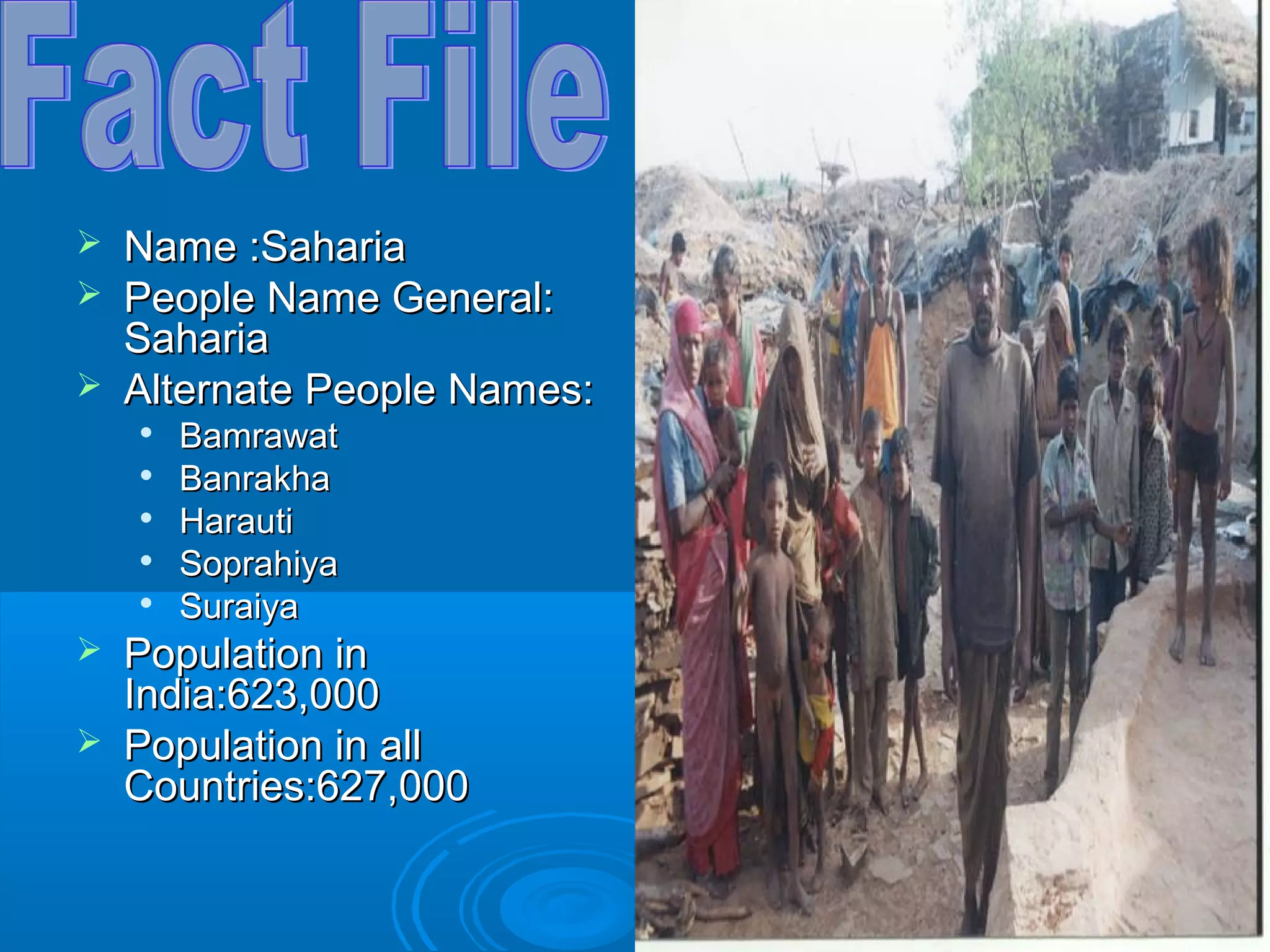 The sahariya tribe | PPT