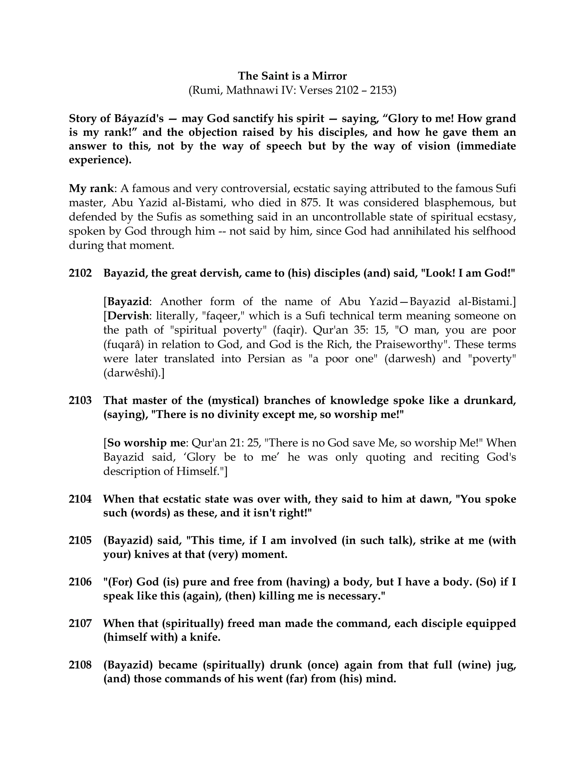 The Saint is a Mirror | PDF