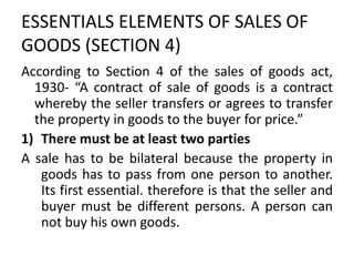 THE SALE OF GOODS ACT,1930 AND THE PARTNERSHIP ACT,1932.pptx