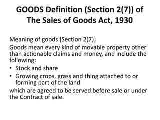THE SALE OF GOODS ACT,1930 AND THE PARTNERSHIP ACT,1932.pptx