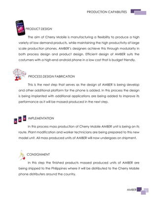The Sales Plan (AMBER - Cherry Mobile Phone Unit) | PDF
