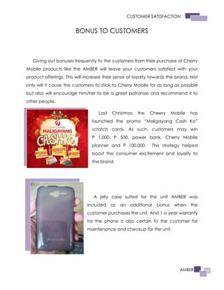 The Sales Plan (AMBER - Cherry Mobile Phone Unit) | PDF