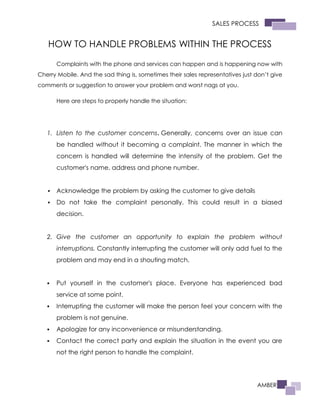 The Sales Plan (AMBER - Cherry Mobile Phone Unit) | PDF