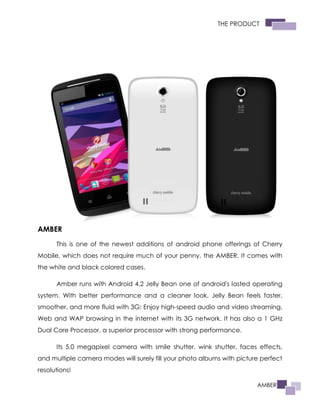 The Sales Plan (AMBER - Cherry Mobile Phone Unit) | PDF