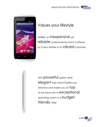 The Sales Plan (AMBER - Cherry Mobile Phone Unit) | PDF
