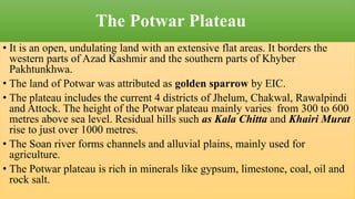 The Salt range and Potwar Plateau | PPTX