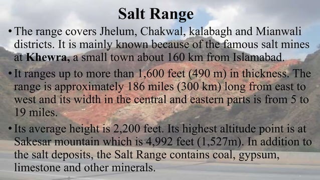 The Salt range and Potwar Plateau | PPTX | Asia Travel | Travel Locations
