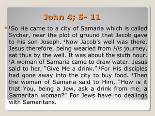 The samaritan woman | PPT