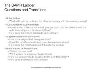 The SAMR Ladder | PPT
