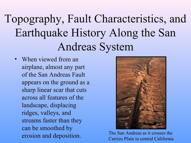 The san andreas fault system | PPT