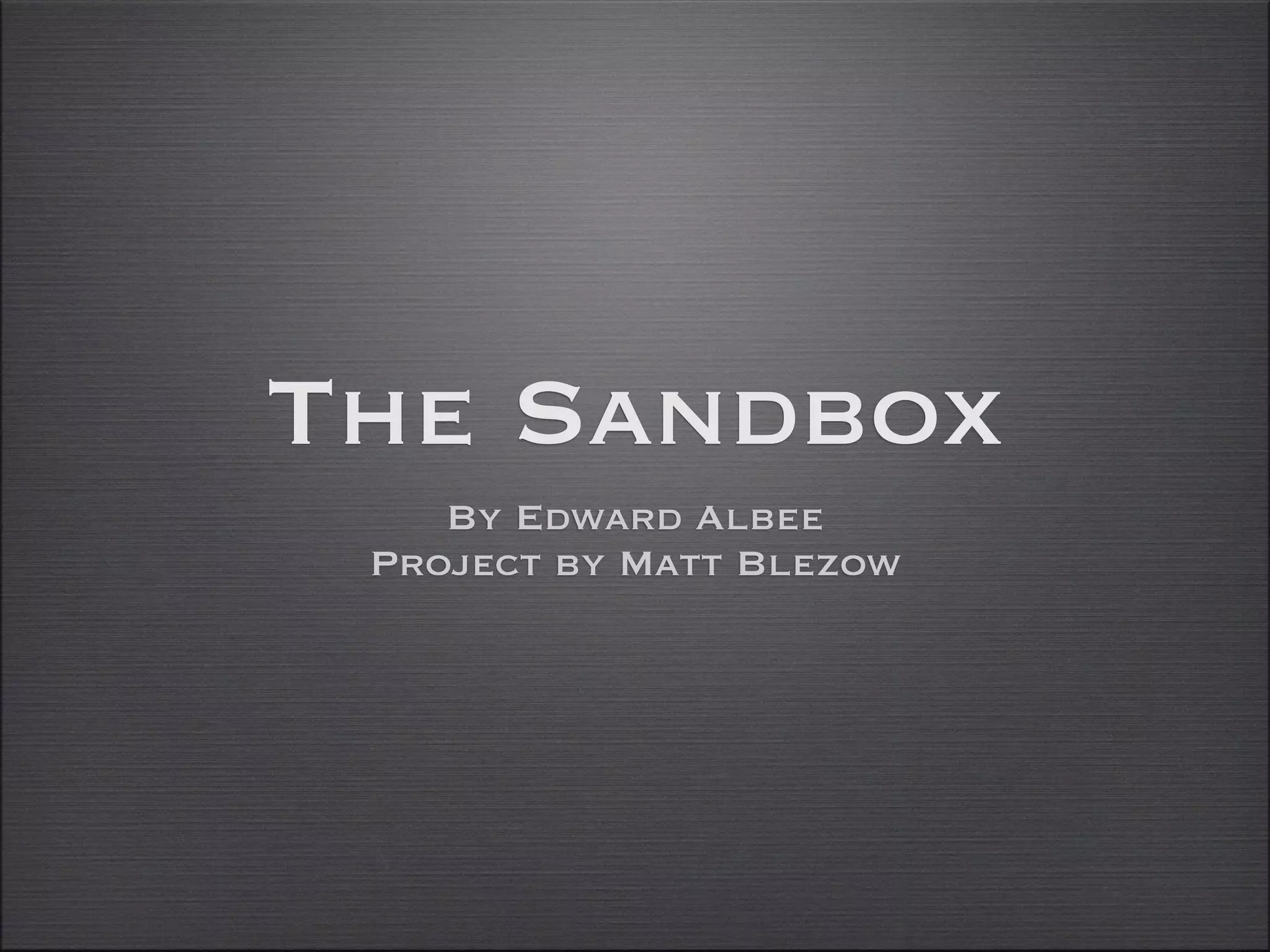 The Sandbox | KEY